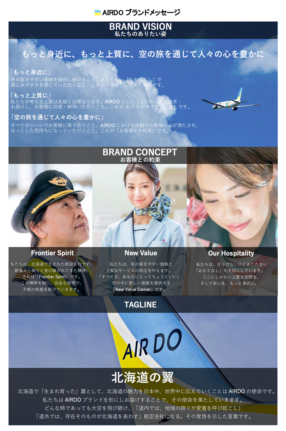 【AIRDO】新たなブランドメッセージを制定 - Aviation Picks